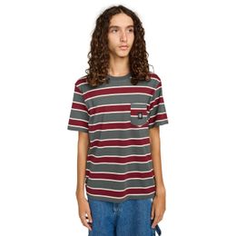 Sporttop Element "Icon Label Pocket", Herren, Gr. M, ardoise, zinfandel, oatmilk, Obermaterial: 100% Walkfrottier;, Tops Sporttop