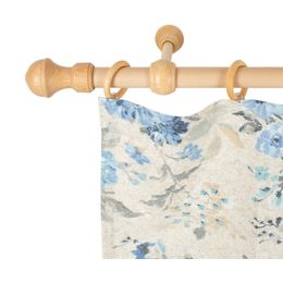 Gardinenstange SN DECO GROUP, L:400cm, beige, Holzwerkstoff, Gardinenstangen, "Ares", 28 mm, Holz, verschiedene L&auml;ngen und Farben, Komplettset