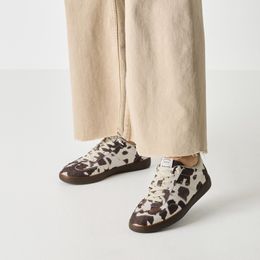 Tamaris Damen Slip-On Sneaker, Gr. 40, braun, Lederimitat, Textil, Schuhe, Freizeitschuh, Halbschuh, Schn&uuml;rschuh im Kuh-Style
