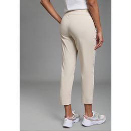 Laura Scott Damen Chinohose, beige, Gr. 44, unifarben, Twill, Obermaterial: 98% Baumwolle, 2% Elasthan, Hosen, Karottenhose, aus Baumwolle und