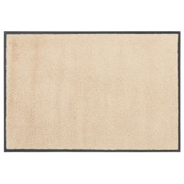 Fu&szlig;matte my home, B:40cm H:9mm L:60cm, beige, Kunstfaser, Au&szlig;enbereich, Teppiche, "Lavea", Schmutzfangmatte, Uni-Farben, In- und Outdoor-Teppich,