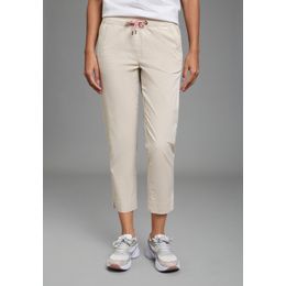 Laura Scott Damen Chinohose, beige, Gr. 38, unifarben, Twill, Obermaterial: 98% Baumwolle, 2% Elasthan, Hosen, Karottenhose, aus Baumwolle und