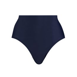 Puma Damen Highwaist-Bikini-Hose "Puma SWIM WOMEN HIGH WAIST BRIEFS", blau, Gr. S, Obermaterial: 80% Polyamid, 20% Elasthan, Badehosen, mit hohem