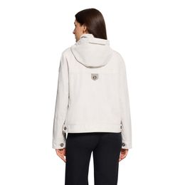 Gil Bret Damen Outdoorjacke, wei&szlig;, Gr. 38, unifarben, Web, Obermaterial: 100% Polyester, Jacken, mit Kapuze