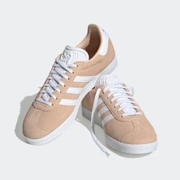 Damen Sneaker "GAZELLE", adidas originals, Gr. 36, beige, Leder, Synthetik, Schuhe
