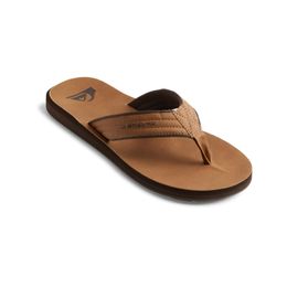 Quiksilver Herren Sandale "Carver Nubuck", Gr. 7, beige, Obermaterial: Synthetikmaterial / Futter: Textil / Au&szlig;ensohle: Gummi., Schuhe