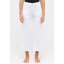 Angels Damen Stretch-Jeans "LINN POCKET", wei&szlig;, Gr. 42, Denim/Jeans, Obermaterial: 91% Baumwolle, 6% Polyester, 3% Elasthan, Jeans, in modisch
