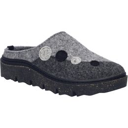 Josef Seibel Damen Hausschuh "Carmaux 04, anthrazit-multi", Gr. 41, grau, Obermaterial: 100% Textilmaterial TEXMAT., Schuhe