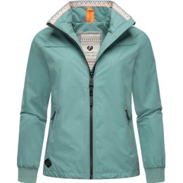 Ragwear Damen Outdoorjacke "Apola", blau, Gr. 4XL, Au&szlig;enmaterial: 100% Polyester; Innenfutter: 100% Polyester, Jacken, Wasserdichte Damen