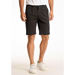 LINDBERGH Herren Bermudas "Bermudas Regular Fit", schwarz, Gr. L, meliert, Obermaterial: 75% Polyester, 22% Viskose, 3% Elasthan. Futter: 100%