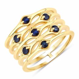 Rafaela Donata Damen Fingerring "K724", 56, Gelbgold 585gelbgold, Gelbgold 585, Fingerringe, aus Sterling Silber