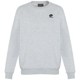 Lotto Herren Sweater, grau, Gr. XXL, unifarben, 75% Cotton, 22% Polyester, 3% Viscose, Sweatshirts, - mit kleiner Logostickerei