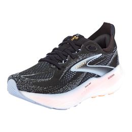 Brooks Damen Laufschuh "Brooks GLYCERIN 22", Gr. 38,5schwarz, blau heron, orange, Textil, Schuhe