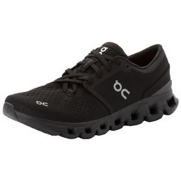 Sneaker On RUNNING "Cloud X 4", Herren, Gr. 44,5, schwarz, eclipse, Textil, Schuhe Sneaker