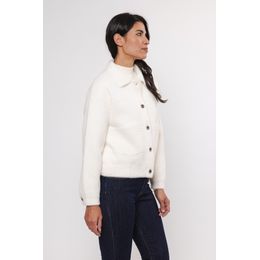 Rino & Pelle RINO & PELLE Damen Strickjacke "BUBBLY", wei&szlig;, Gr. S, Web, Obermaterial: 59% Polyamid, 26% Polyester, 15% Viskose, Strickjacken, mit flauschiger Optik