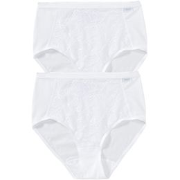 Speidel Damen Formslip "Shape", Gr. 40, wei&szlig;, Obermaterial: 92% Baumwolle, 8% Elasthan, unifarben, Unterhosen, feminin, bequem, elegant,