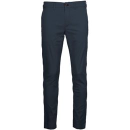 INDICODE Herren Chinos "INRafle", blau, Gr. 30, unifarben, Web, Obermaterial: 98% Baumwolle, 2% Elasthan, Hosen