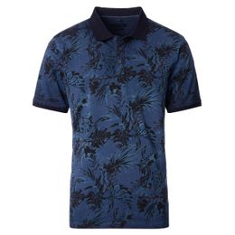Casamoda Herren Poloshirt "Casamoda Polo-Shirt Print", blau, Gr. L, 100% Baumwolle, Shirts