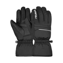 Reusch M&auml;dchen Skihandschuhe "Alan Junior", schwarz-wei&szlig;, Gr. 5, 94% Polyester, 6% Polyurethan, Handschuhe, mit winddichter und atmungsaktiver