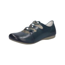 Slipper Josef Seibel "Josef Seibel Slipper Leder", Damen, Gr. 38, petrol, Leder, Schuhe Slipper
