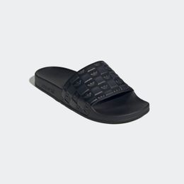 Herren Badesandale "ADILETTE", adidas originals, Gr. 43, schwarz, Synthetik, Schuhe, Badelatschen