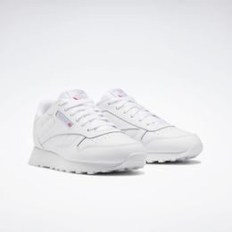Reebok CLASSIC M&auml;dchen Sneaker "Classic Leather", Gr. 34,5, wei&szlig;, Leder, Synthetik, Schuhe