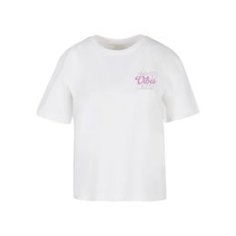 MISS TEE Damen T-Shirt "Miss Tee Good Vibes Wording Tee", wei&szlig;, Gr. S, bedruckt, 100% Baumwolle, Shirts