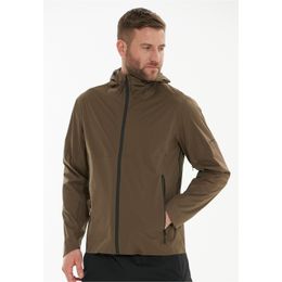 Endurance Herren Laufjacke "Komint", braun, Gr. M, unifarben, 100% Polyester, Jacken, mit wasserdichter Membran