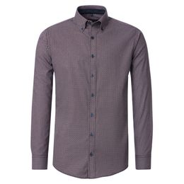 Casamoda Herren Langarmhemd "Casamoda Freizeithemd Langarm Print", rot, Gr. XXXL, bedruckt, 100% Baumwolle, Hemden