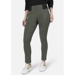 STOOKER WOMEN Damen Leggings "SIENNA Jerseyhose", gr&uuml;n, Gr. 42, Jersey, 67% Viskose, 27% Polyamid, 6% Elasthan, Hosen, Damenhose Slim Fit