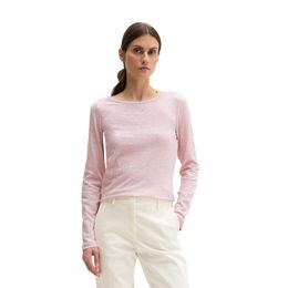Marc O'Polo MARC O'POLO Damen Langarmshirt "aus Organic Cotton-Qualit&auml;t"dried rose, Basic, Gr. L, unifarben, Obermaterial: 100% Baumwolle, Shirts