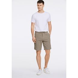 LINDBERGH Herren Shorts "Leinenshorts Relaxed Fit"army, Gr. M, Obermaterial: 55% Baumwolle, 45% Leinen, Hosen