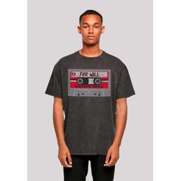 F4NT4STIC Herren T-Shirt "Stranger Things Cassette For Will Netflix", schwarz, Gr. XL, Obermaterial: 100% Baumwolle, Shirts, Premium Qualit&auml;t