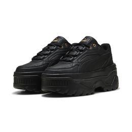 Puma Damen Sneaker "Karmen X-TRA Sneakers Damen", Gr. 41schwarz gold, Obermaterial: Synthetik, Textil; Futter: Textil; Innensohle: Textil; Laufsohle: