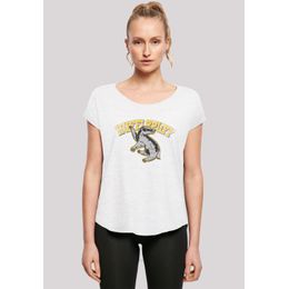 F4NT4STIC Damen T-Shirt "Harry Potter Hufflepuff Sport Emblem", wei&szlig;, Gr. S, Obermaterial: 100% Baumwolle, Shirts, Print