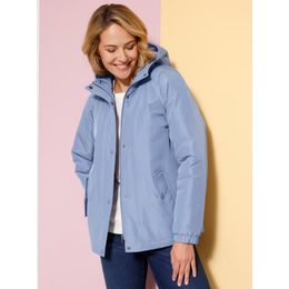 Classic Basics Damen Langjacke, blau, Gr. 56, unifarben, 100% Polyester, Wattierung:100% Polyester, Jacken