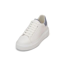 Marc O'Polo MARC O'POLO Damen Sneaker "aus softem Rindleder", Gr. 36wei&szlig;, high sky, Obermaterial: 100% Leder (Rind), unifarben, Schuhe