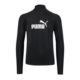 Puma Herren Rash Guard "Puma SWIM MEN LONG SLEEVE RASH GUARD"schwarz, Gr. XS, Obermaterial: 80% Polyamid, 20% Elasthan, Shirts, mit kleinem