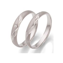 Firetti Damen Trauring "Schmuck Geschenk Hochzeit Ehering "LIEBE"", 60, ohne Zirkonia, Silber 925 (Sterlingsilber), 3,5mm, silber, Silber 925