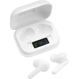 Hanseatic wireless In-Ear-Kopfh&ouml;rer &raquo;HWE-23&laquo; Bluetooth LED Ladestandsanzeige wei&szlig; Bis zu 4 Std. Akkulaufzeit