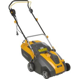 STIGA GARDEN Elektro-Vertikutierer &raquo;SV 415 E&laquo; 2-in-1: Vertikutierer und Rasenl&uuml;fter gelb Gro&szlig;er 50 Liter Fangkorb f&uuml;r Moos, Rasenfilz und Unkraut