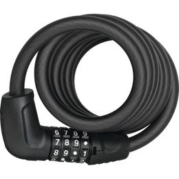 Abus Spiralschloss &raquo;6512C/180/12 black&laquo; schwarz Einheitsgr&ouml;&szlig;e Spiralschloss
