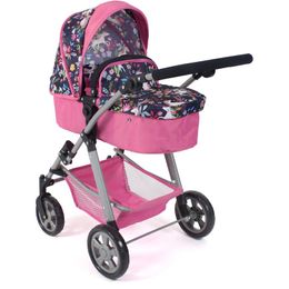 Bayer Chic 2000 CHIC2000 Kombi-Puppenwagen &raquo;Nele, Jeans Pink&laquo; zusammenklappbar blau Einheitsgr&ouml;&szlig;e Kombi-Puppenwagen