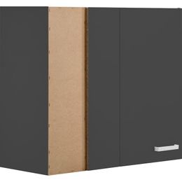 Optifit Eckh&auml;ngeschrank &raquo;Parma&laquo; Breite 85 x 45 cm grau Holzwerkstoff