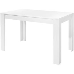 ByLiving Esstisch &raquo;Nepal&laquo;, Breite 80/ 90/ 120 oder 140 cm, verschiedene Ausf&uuml;hrungen erh&auml;ltlich wei&szlig; B/H/T: 140cm x 75cm x 80cm