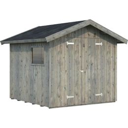 Palmako Ger&auml;tehaus &raquo;Nils&laquo; grau grau Massivholz Einheitsgr&ouml;&szlig;e