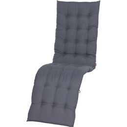 siena GARDEN Liegenauflage &raquo;ATRIA Relaxauflage, 170 cm&laquo; Dessin Uni, aus 100% recyceltem Polyester, in verschiedenen Farben grau Polyester B/H/T: 48cm x 6cm x 170cm