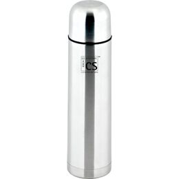 CS SOLINGEN Isolierflasche &raquo;Elstra&laquo; rostfreier Edelsgtahl, bruch- und sto&szlig;fest grau Edelstahl 1.000ml
