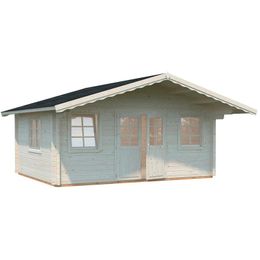 Palmako Gartenhaus &raquo;Helena&laquo; 18,6 qm beige Massivholz Fu&szlig;boden im Gartenhaus, ohne Dacheindeckung