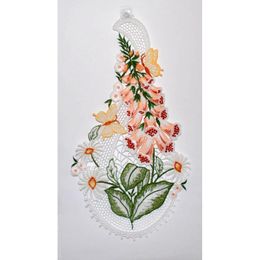 Stickereien Plauen Fensterbild &raquo;Fingerhut&laquo; Hakenaufh&auml;ngung bunt Polyester B/L: 21cm x 39cm
